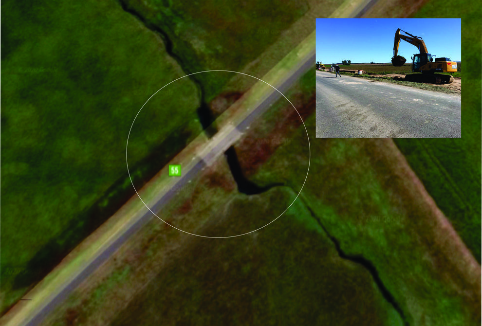 Se construye un camino alternativo en el puente de la ruta 55 ...